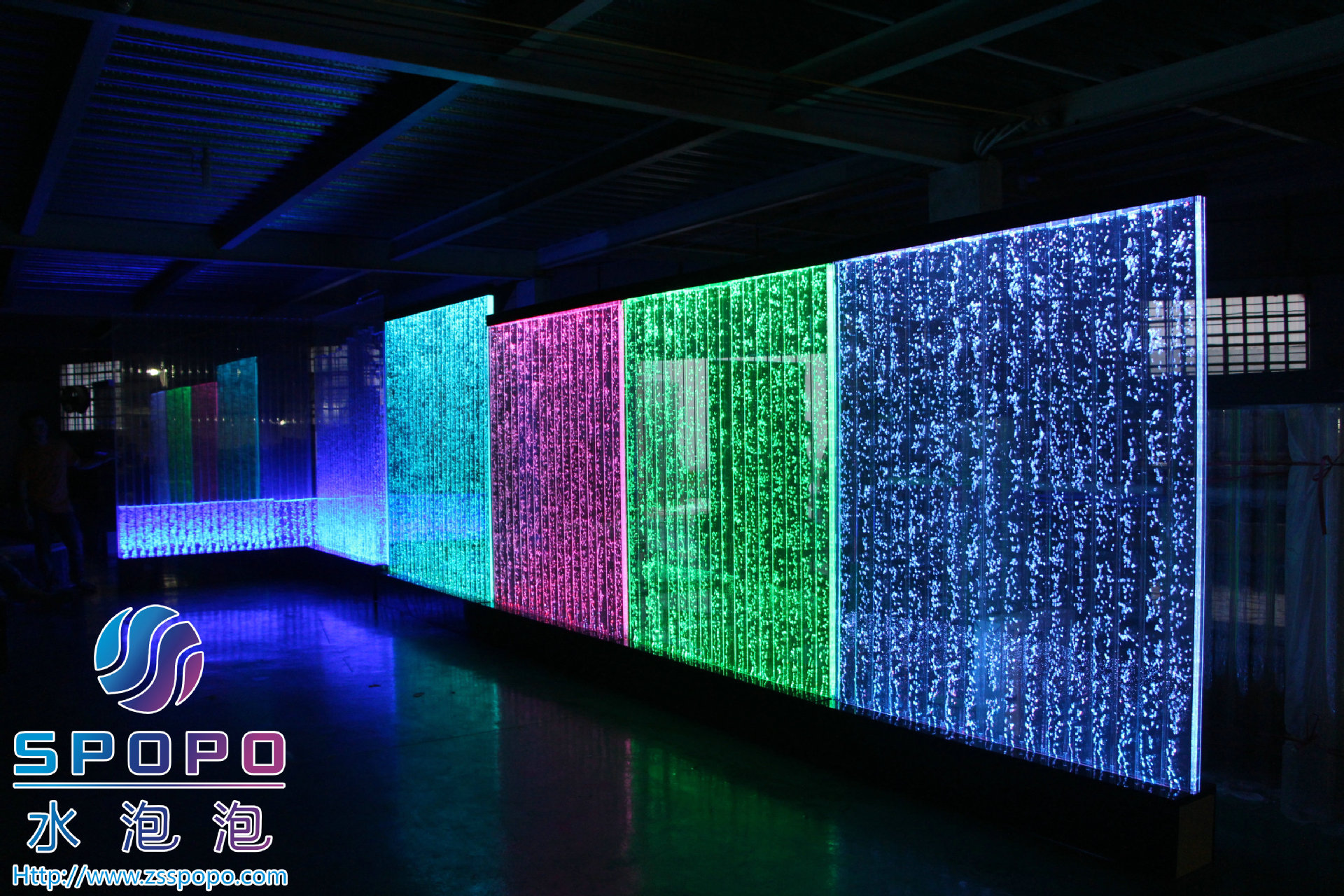 气泡水幕墙,水中气泡,气泡_大山谷图库