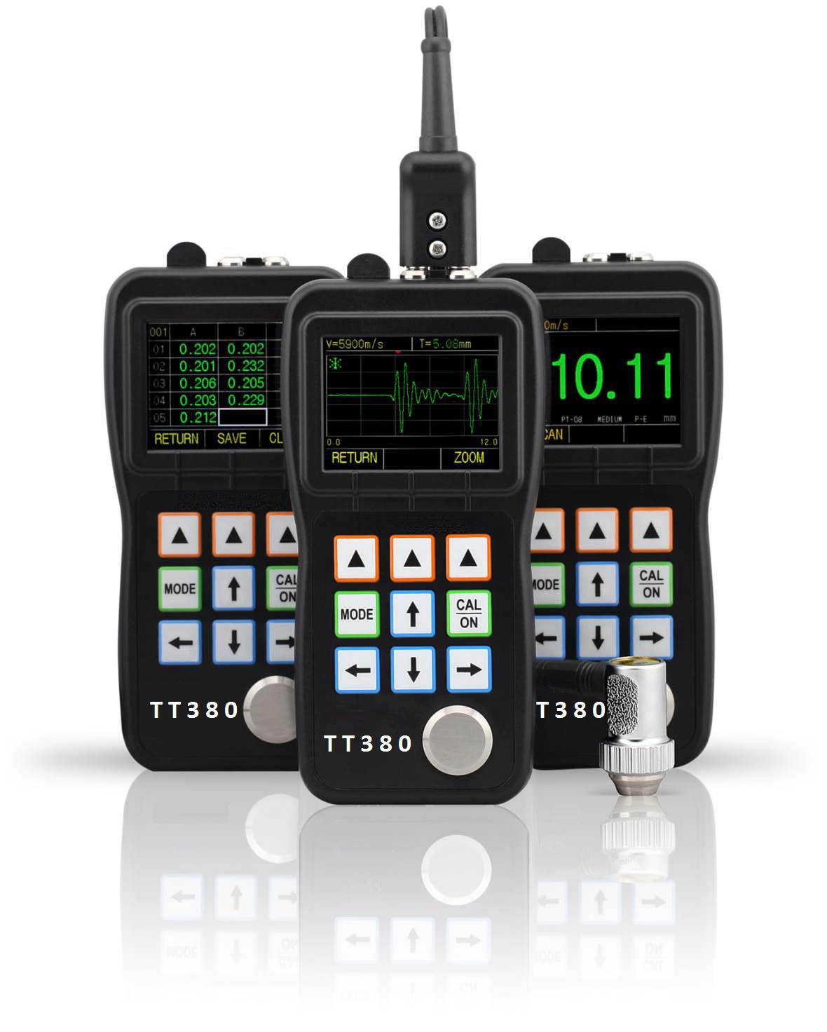 TT380 高精度超声波测厚仪 穿透10mm涂层测量钢板厚度 0.01精度 - 机械设备批发网