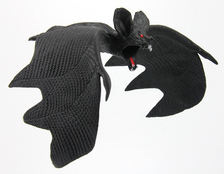 9inch Big Rubber Scary Hanging Vampire Bat Toy Prop Halloween Home ...